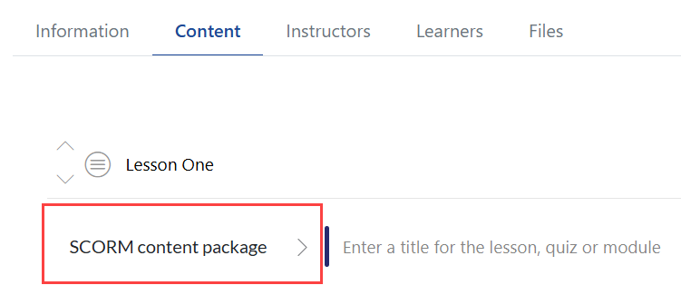 Add SCORM Content to a Course – YesLMS