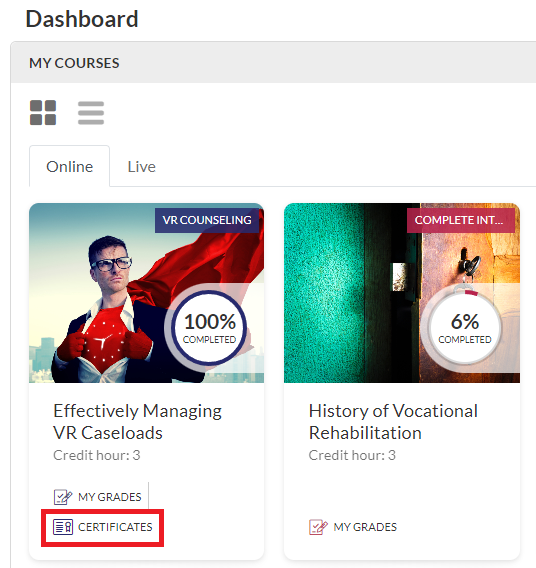 Where can I find the CRCs and certificates to download? – YesLMS